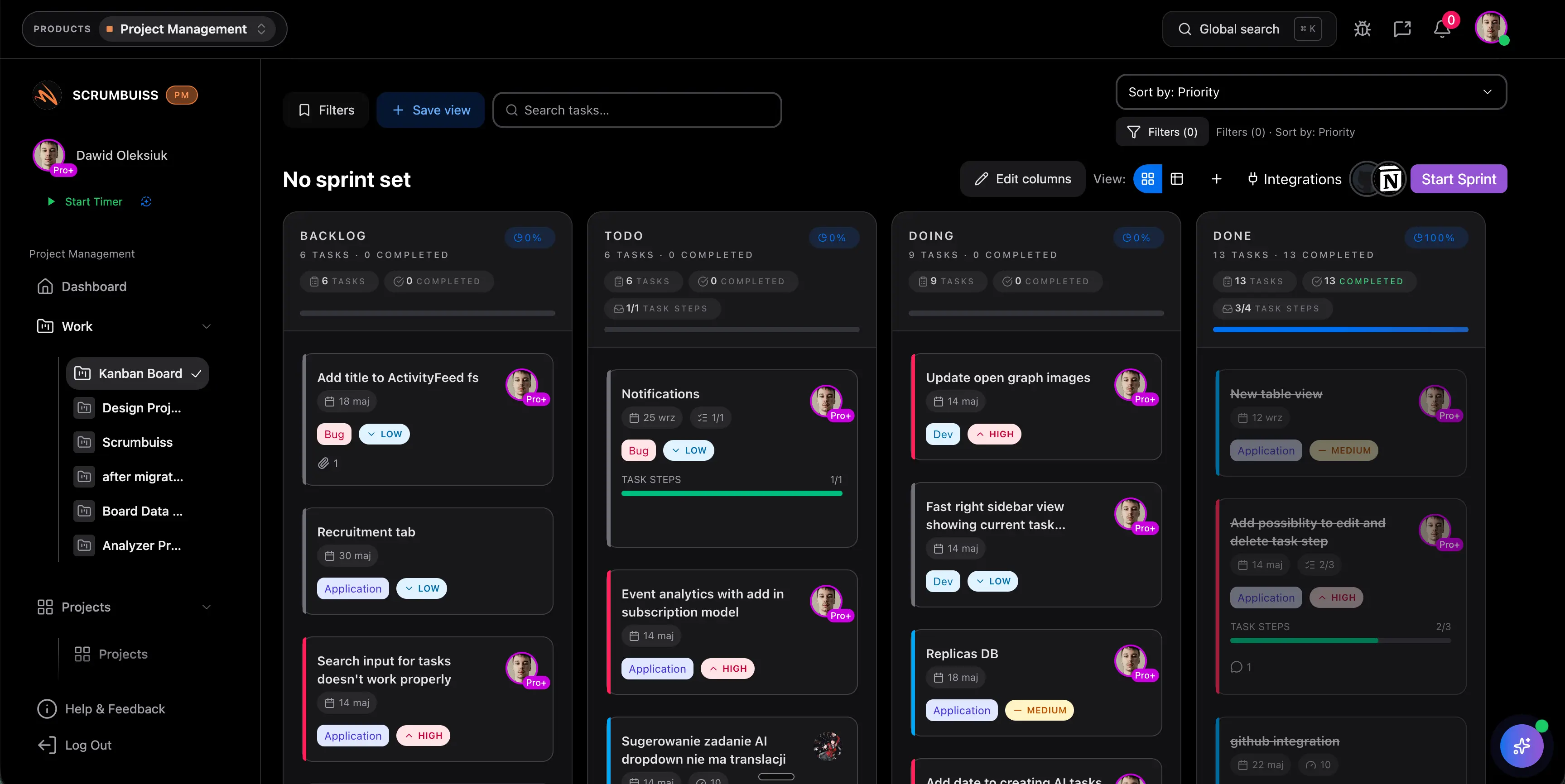 Use Cases - Scrumbuiss